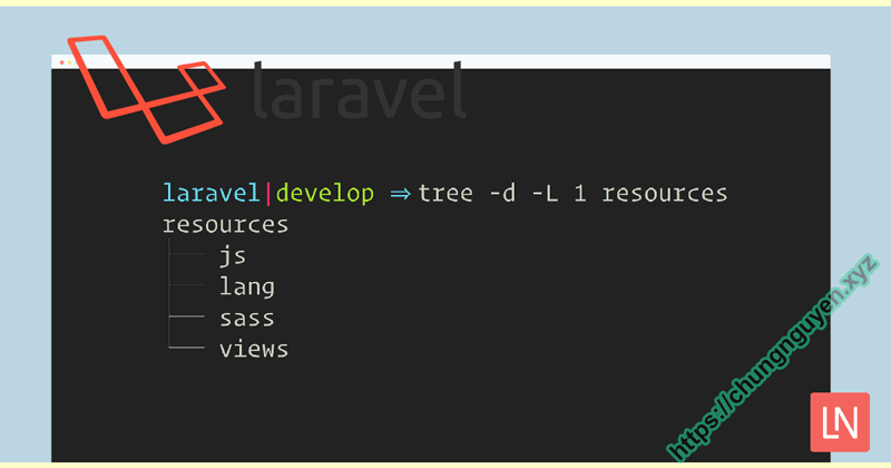 Laravel 5.7 Thay đổi cấu trúc thư mục Resources - Chung Nguyễn Blog
